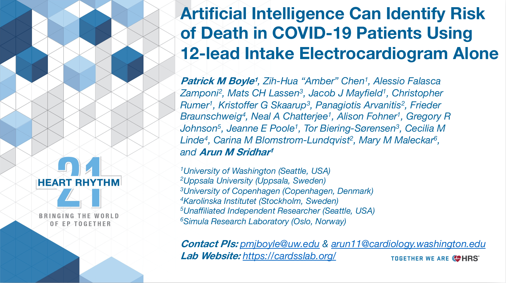 Two Lab Abstracts Accepted to HRS21 Meeting in Boston! – Patrick M ...